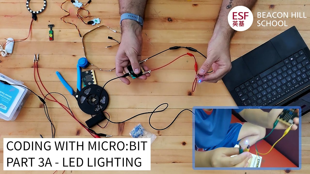Coding With Micro Bit Part 3a Led Lighting Youtube