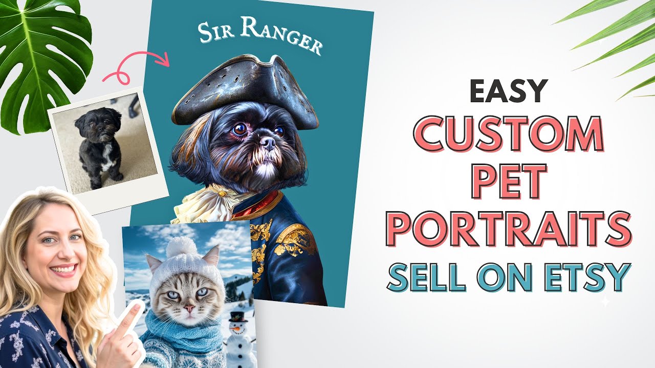 How To Make Custom Pet Portraits With Ai And Canva Youtube