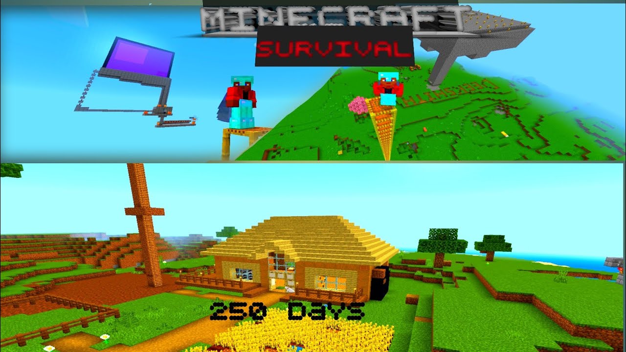 My 250 Days Minecraft Survival World Tour Youtube