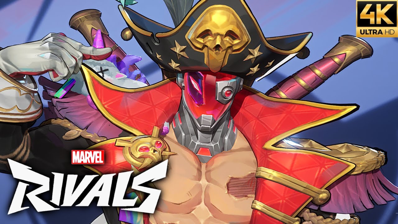 Marvel Rivals Deadpool Captain Pool Skin Gameplay Showcase 4k