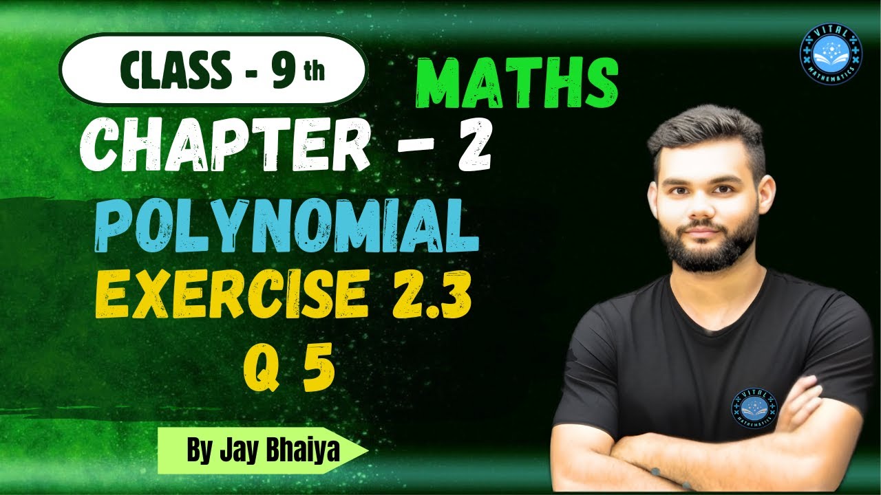 Class 9 Ch 2 Polynomial Exercise 2 3 Question 5