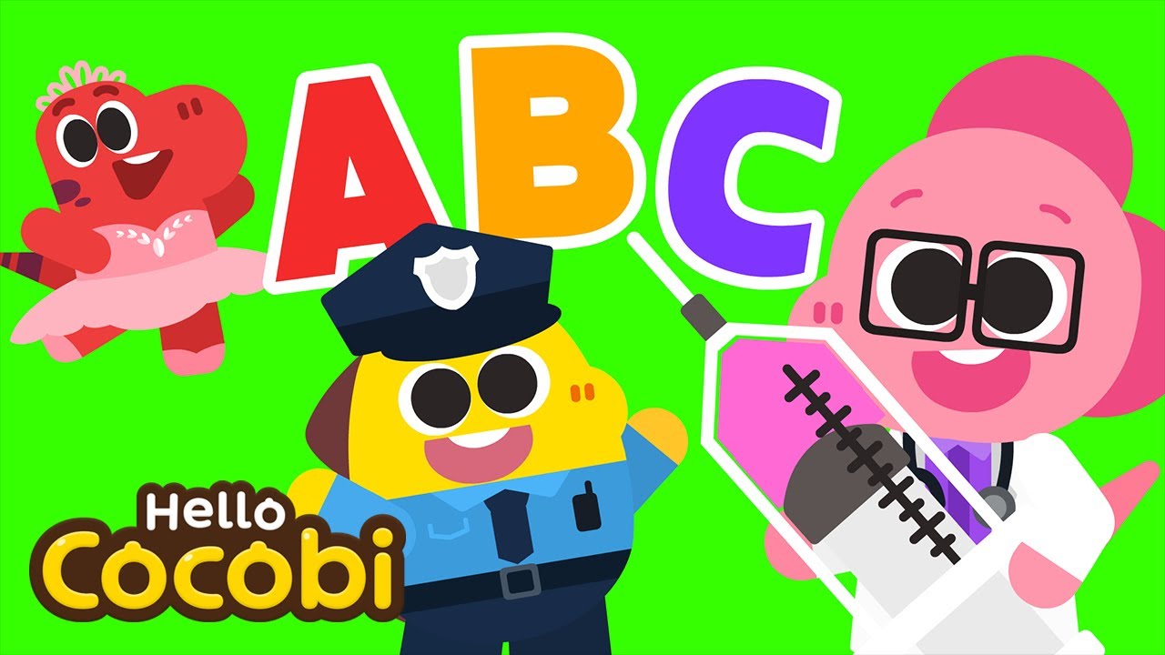 Abc Jobs Song Learn The Alphabet Nursery Rhymes For Kids Hello