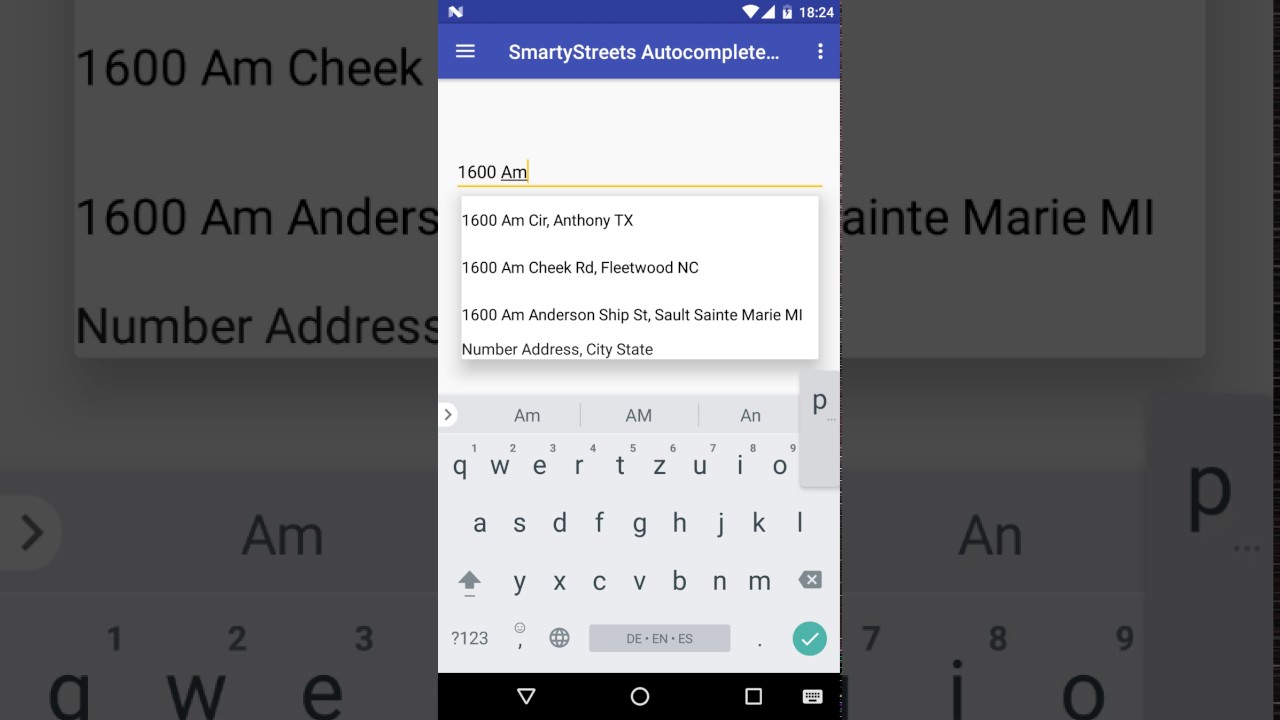Smartystreets Autocomplete Demo Youtube