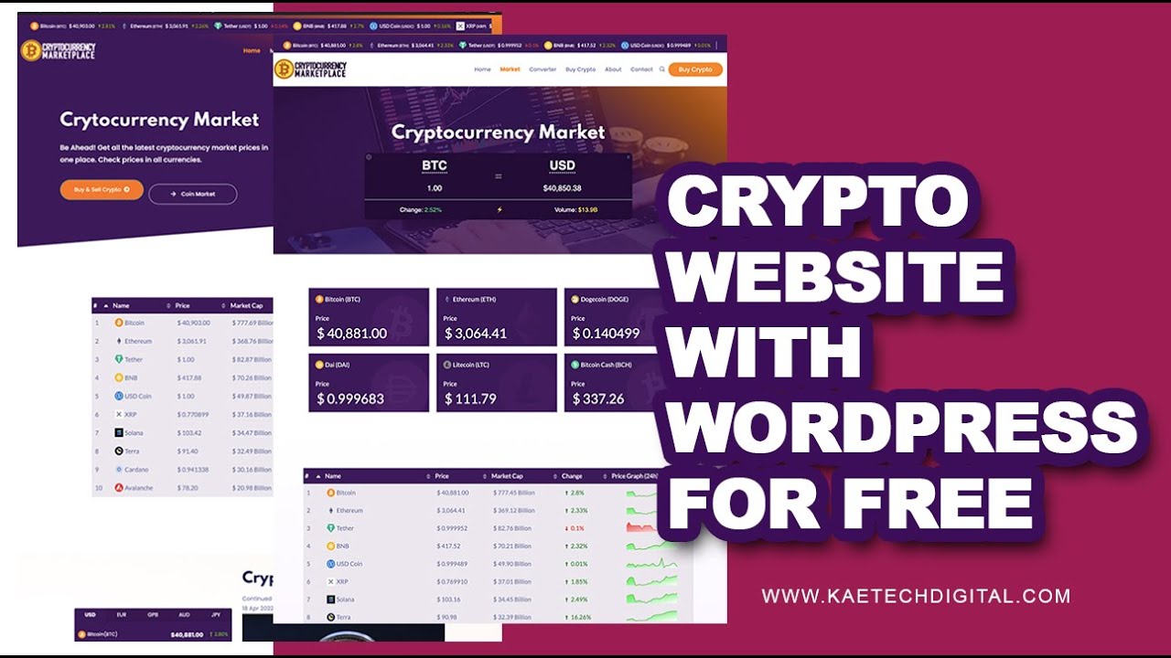 How To Create A Cryptocurrency Investment Website With Wordpress And