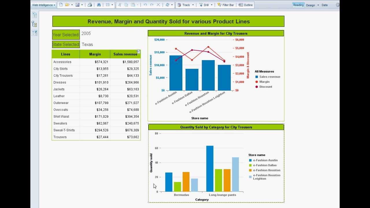 Webi Interactive Report Demo Youtube