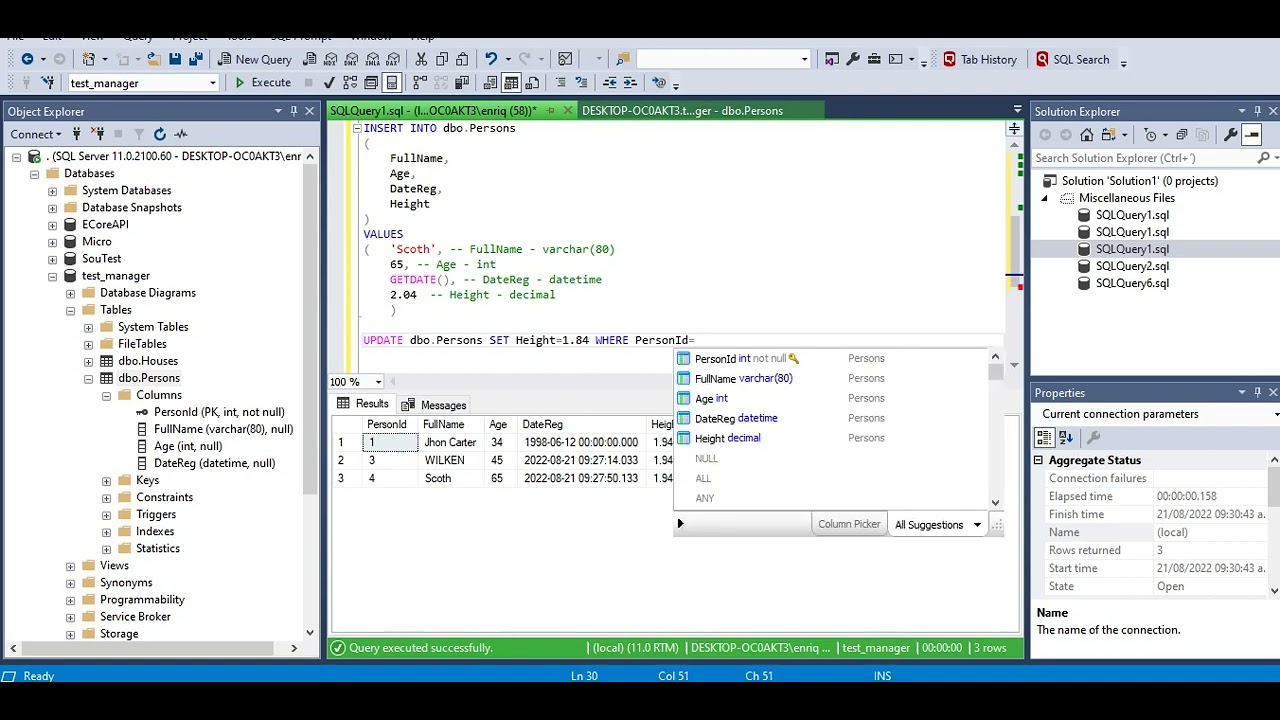 Sql Server Tutorial Sql Statements Sql Tutorial Sentencias Sql