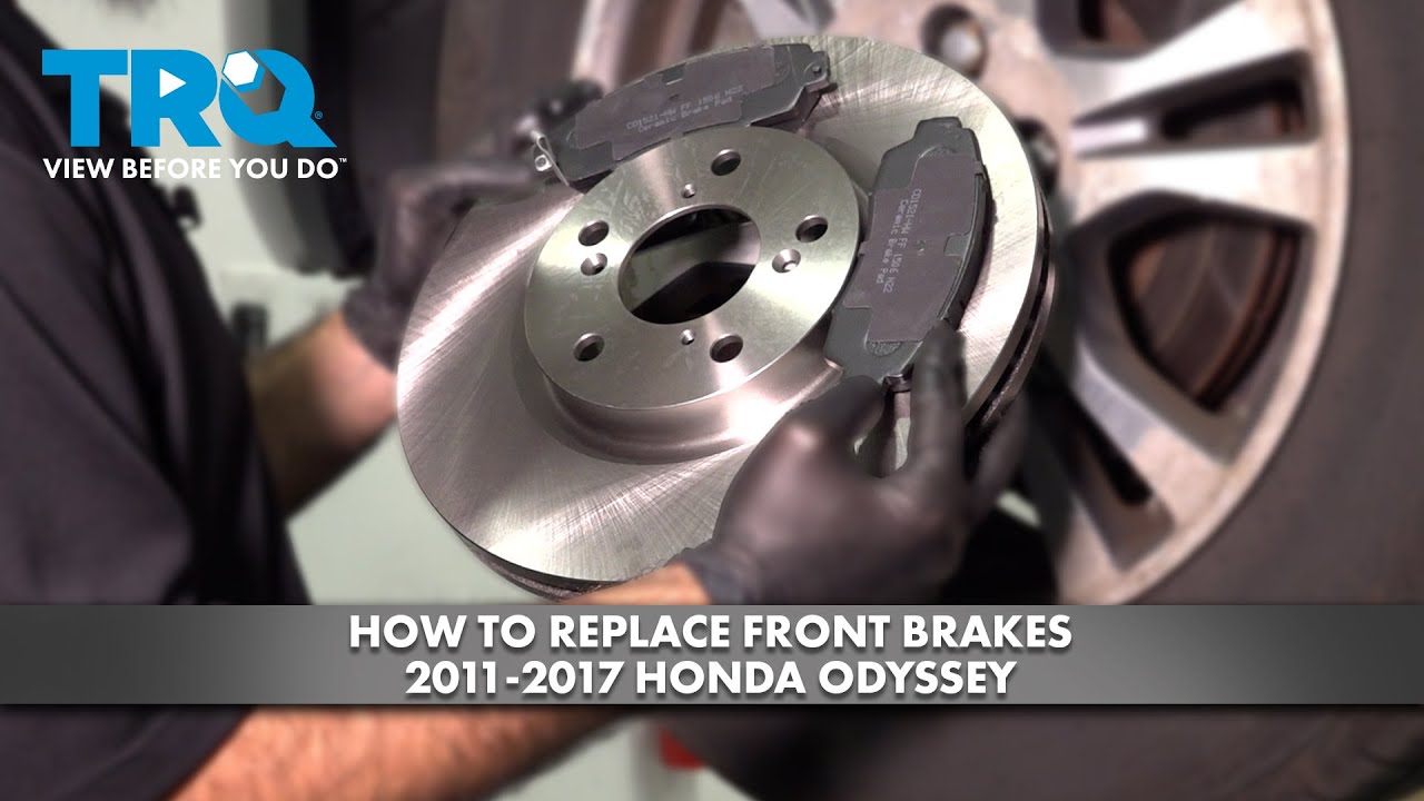 How To Replace Front Brakes 2011 2017 Honda Odyssey 1a Auto