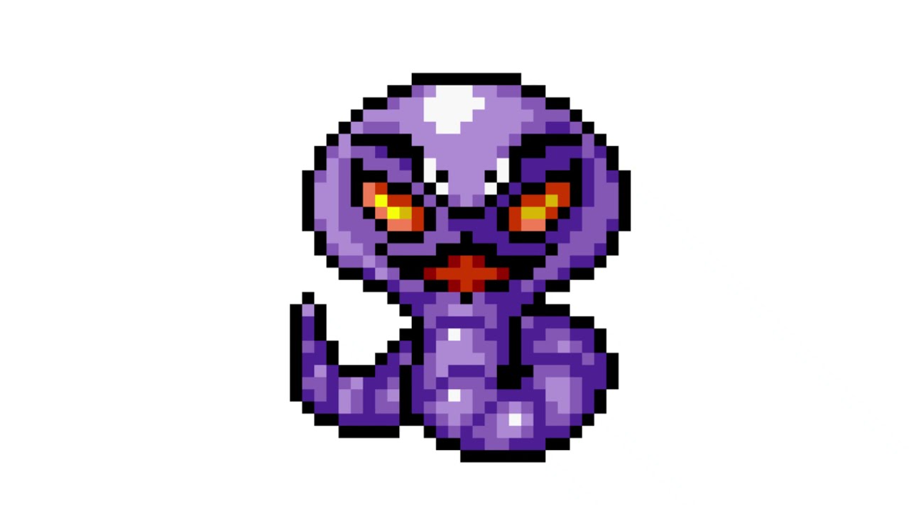 Arbok Pixelart Timelapse Krita Youtube
