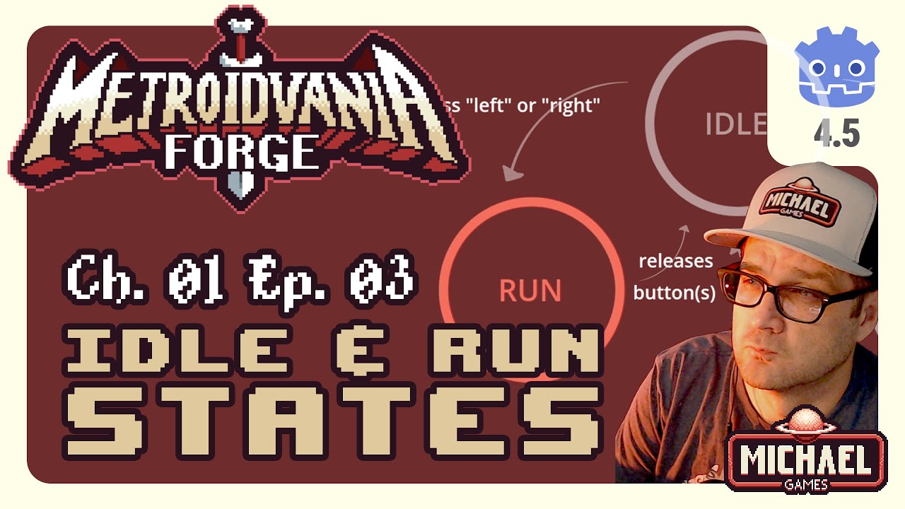рџ 01 вђј рџ ј03 вђј Idle Run States вђј Metroidvania Forge Godot 4 Tutorial