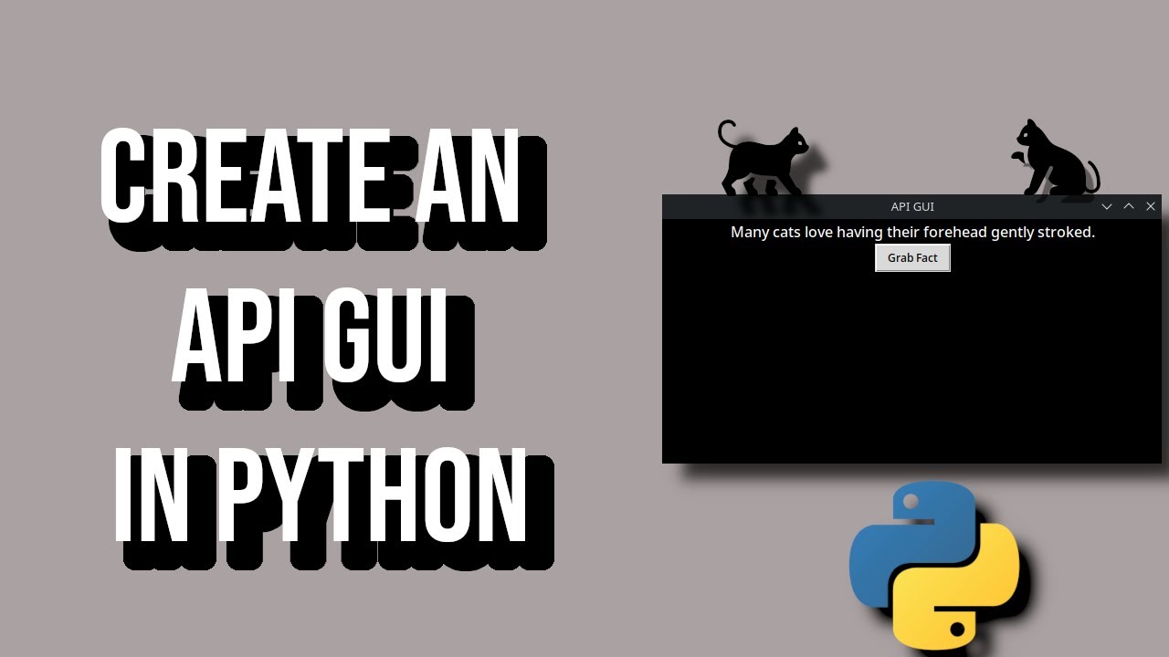 Lets Create An Api Gui In Python Youtube