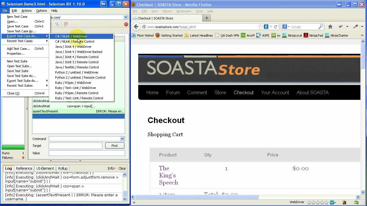 Selenium Ide Demo Quick Beginner S Tutorial Youtube