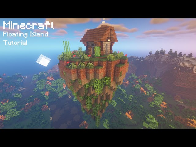 Minecraft Floating Island Waterfall