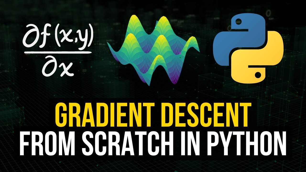 Gradient Descent From Scratch In Python Visual Explanation Youtube