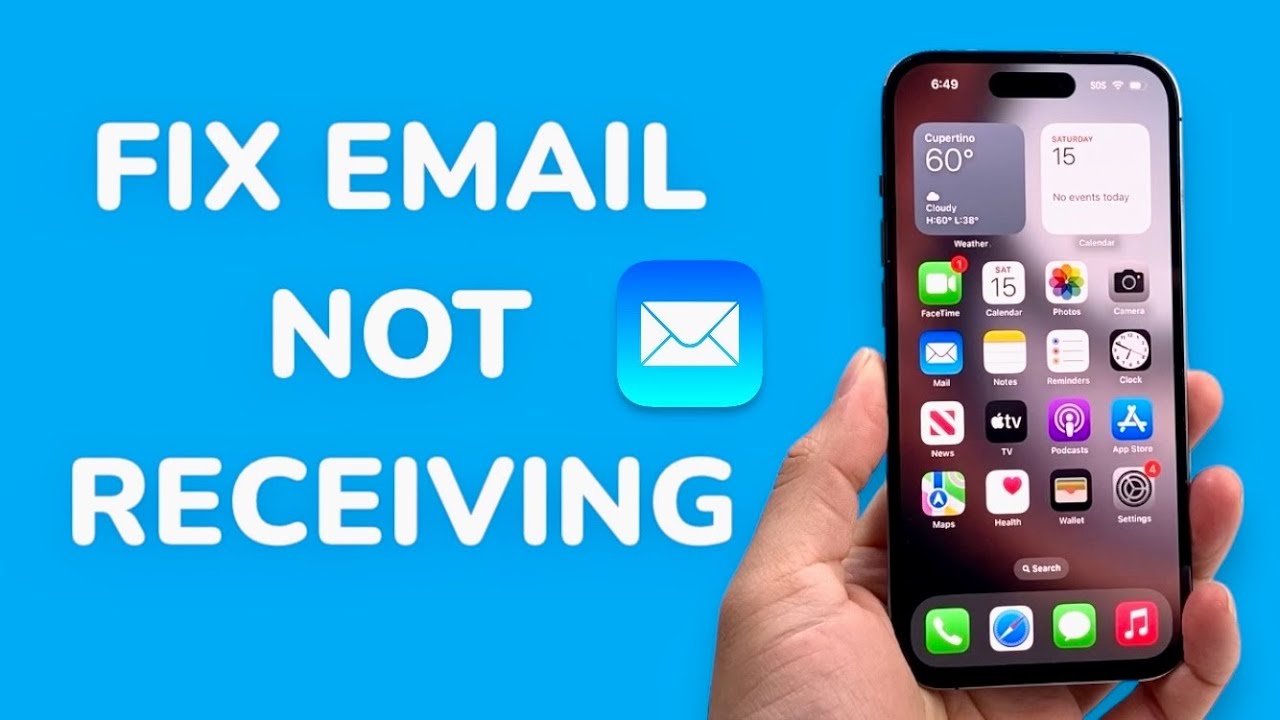 How To Fix Iphone Not Receiving Emails Youtube