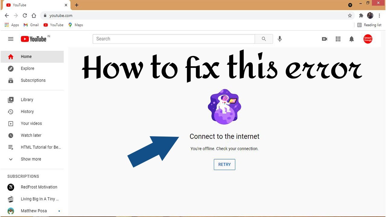 You Re Offline Check Your Connection For Uninterrupted Video