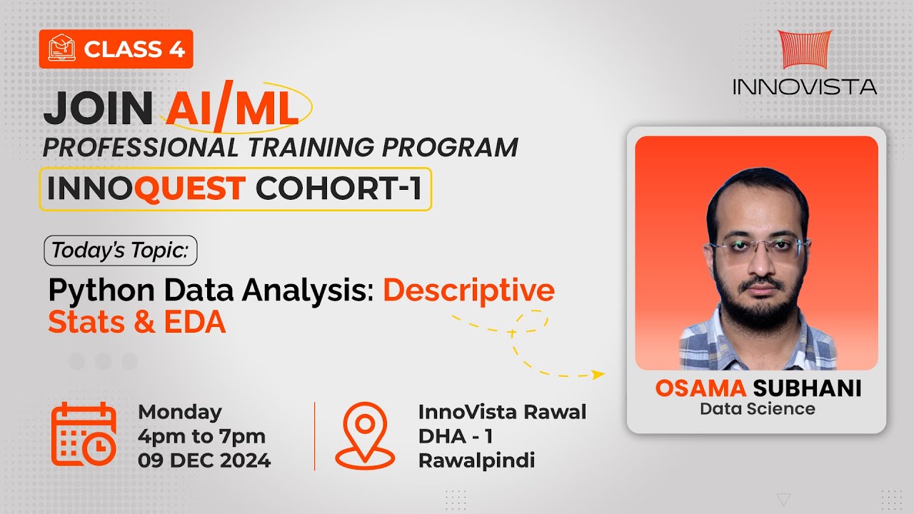 Python Data Analysis Descriptive Stats Eda Youtube