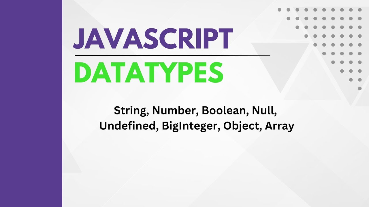 Javascript Data Types Explained A Comprehensive Guide For Beginners