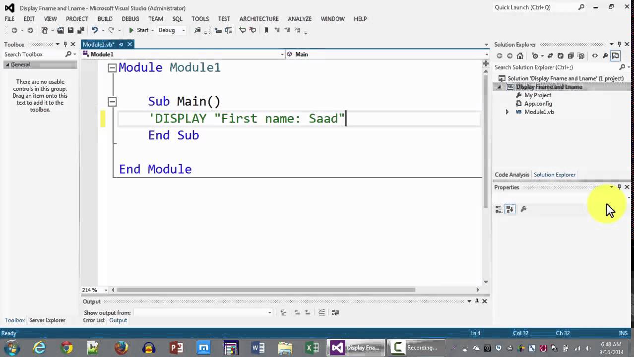 Converting Pseudocode To Vb Console Code Youtube
