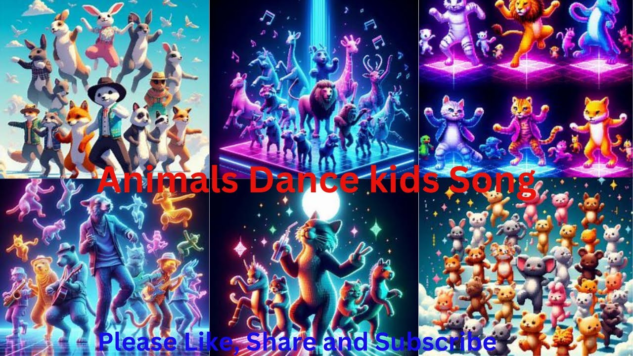 Animals Dancing Kids Song Youtube