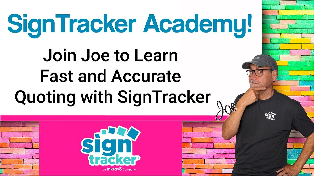 Signtracker Academy Webinar Quoting Jobs In Signtracker Youtube