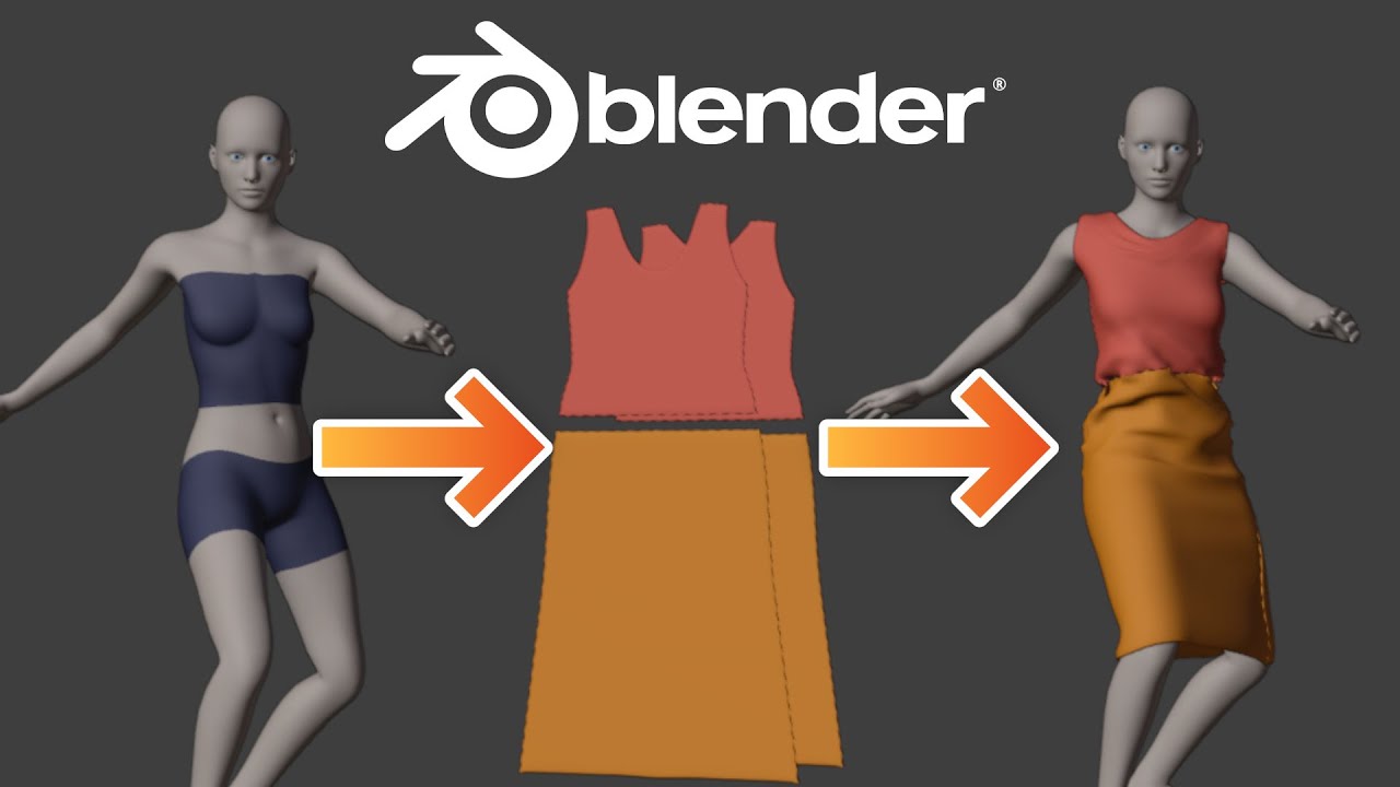 Make A Dress In Blender 4 3 Beginners Youtube