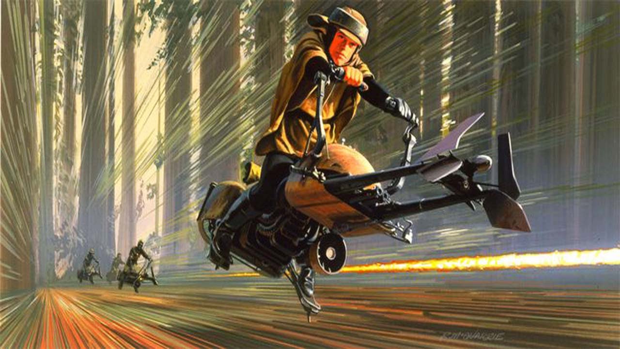 Star Wars For 100 Days Speeder Bikes And The Speeder Bike Chase