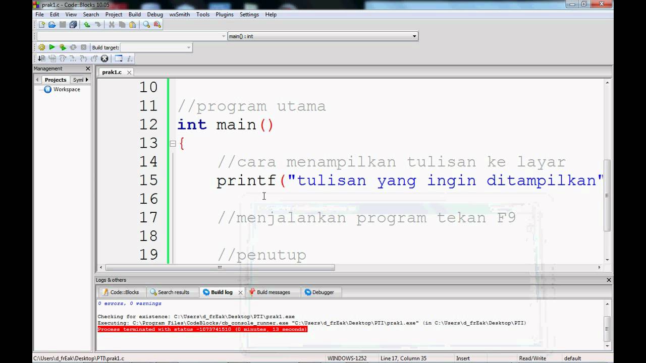 Modul 01 Printf Youtube