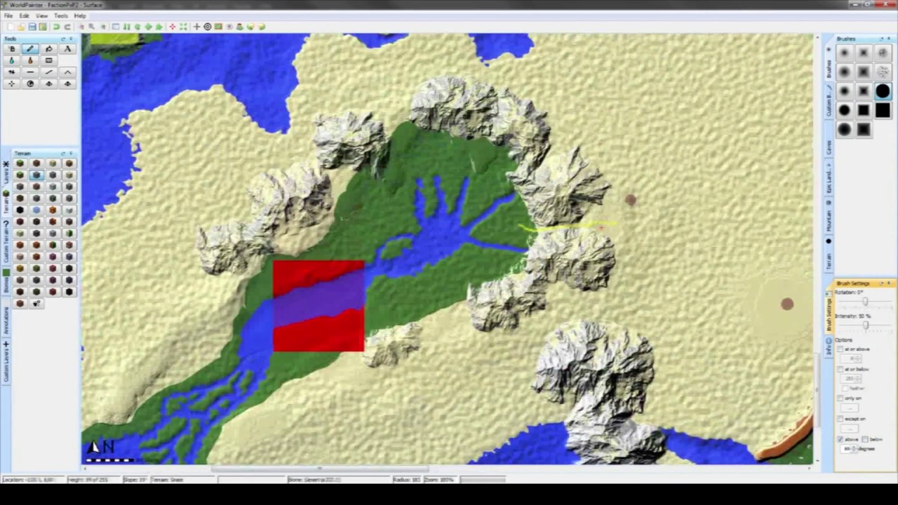 Worldpainter Timelapse Epic Fantasy Map Youtube