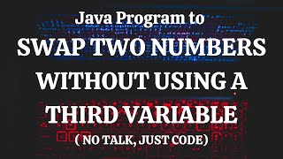 Java Swap Two Numbers Without Using Third Variable Shorts Java Trending