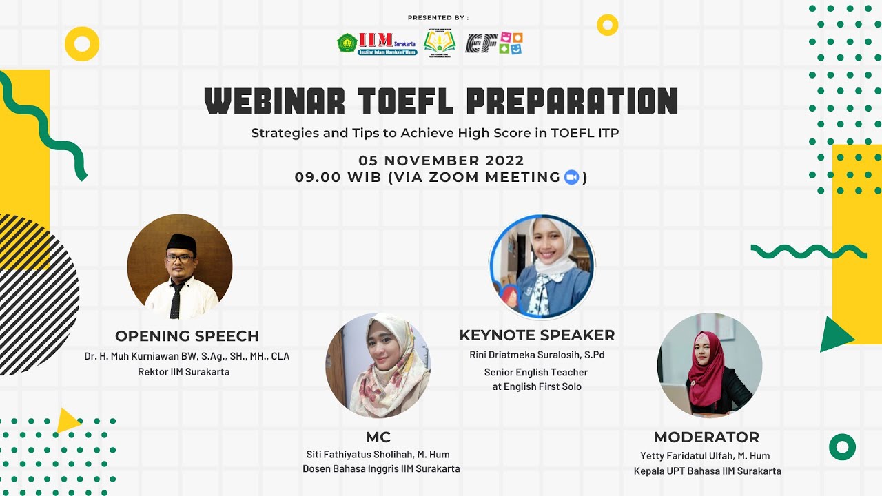 Webinar Toefl Preparation Youtube