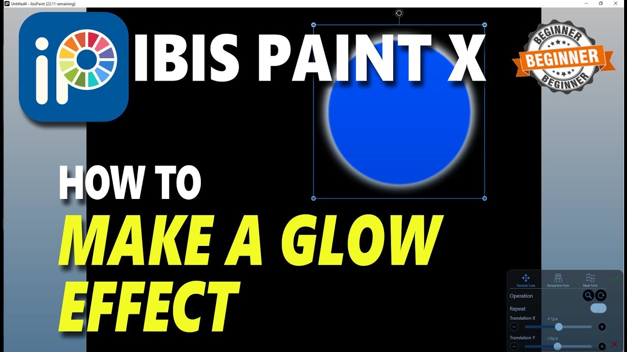 How To Make A Glow Effect In Ibis Paint X Youtube