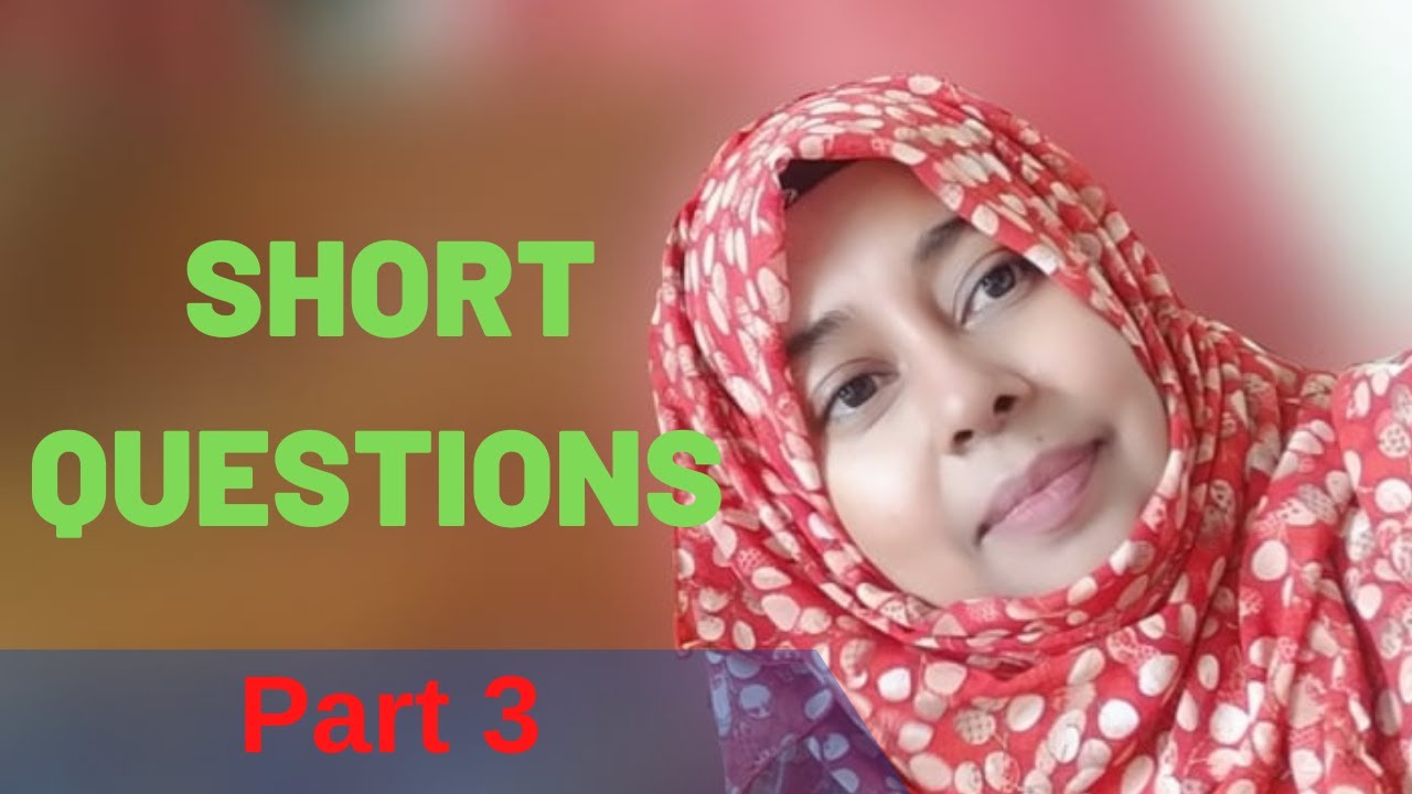 Short Questions Youtube