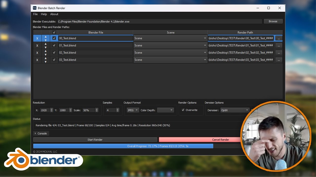 How To Render Multiple Blends At Once Using The Blender Batch Render