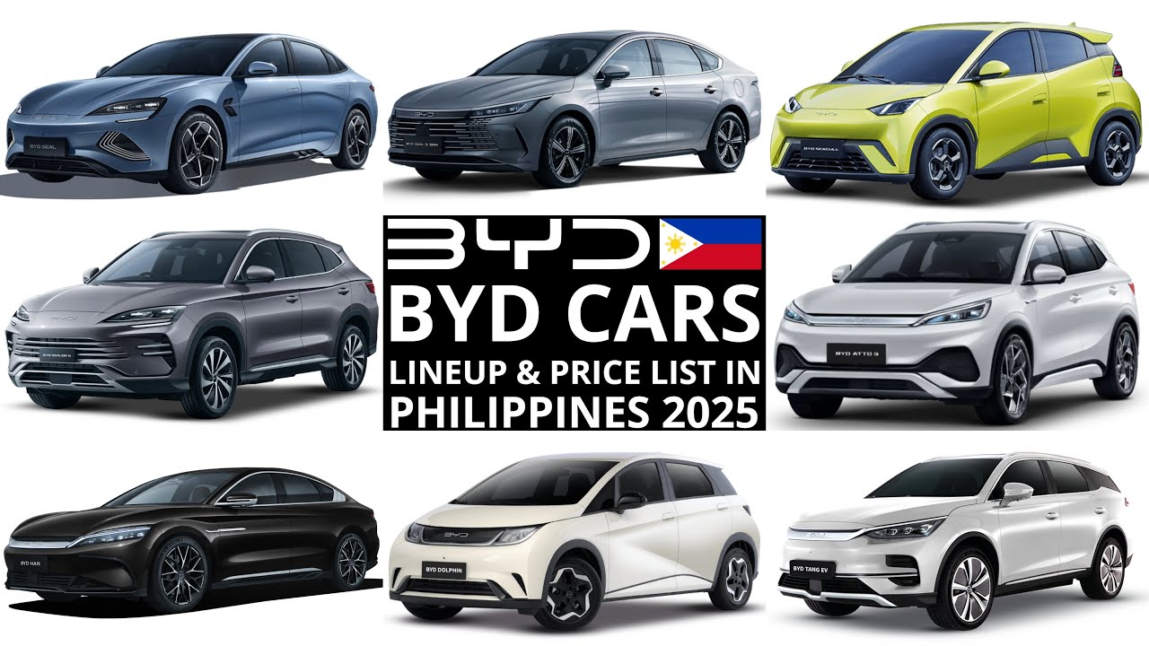 Byd Cars Lineup Price List In Philippines 2025 Seal 5 Seal