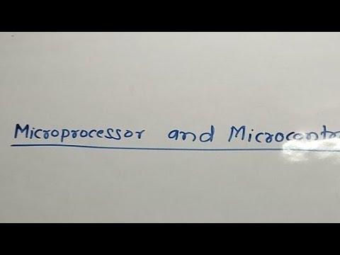 Microprocessor Microcontroller Introduction Class Youtube