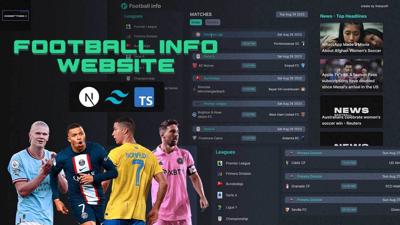 Create Football Information Website Using The Power Of Next Js