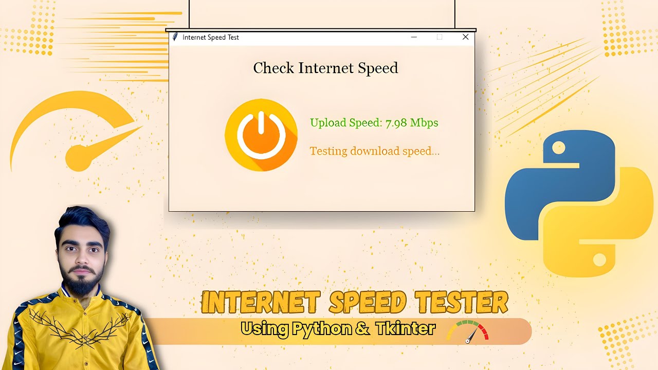 How To Do Internet Speed Test Using Python Python Internet Speed Test