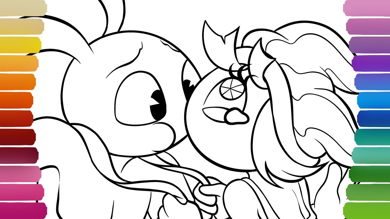 Jax Pomni Kissed Coloring Pages Pomni Love Story How To Color The