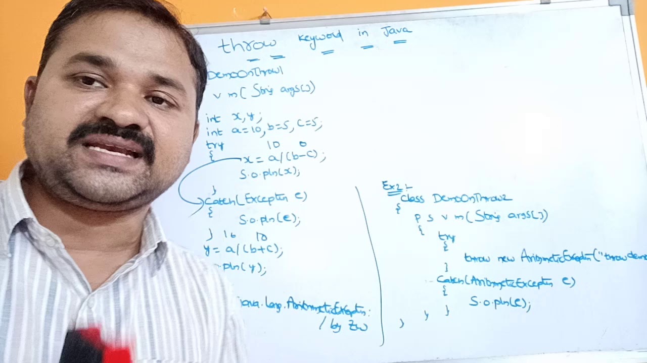 Throw Keyword In Java Youtube