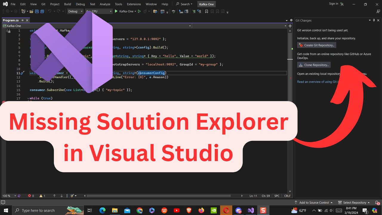 How To Open Solution Explorer In Visual Studio Code Dibujos Cute Para