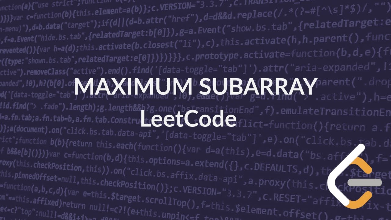 Maximum Subarray Leetcode 53 Solution Explained Python Youtube
