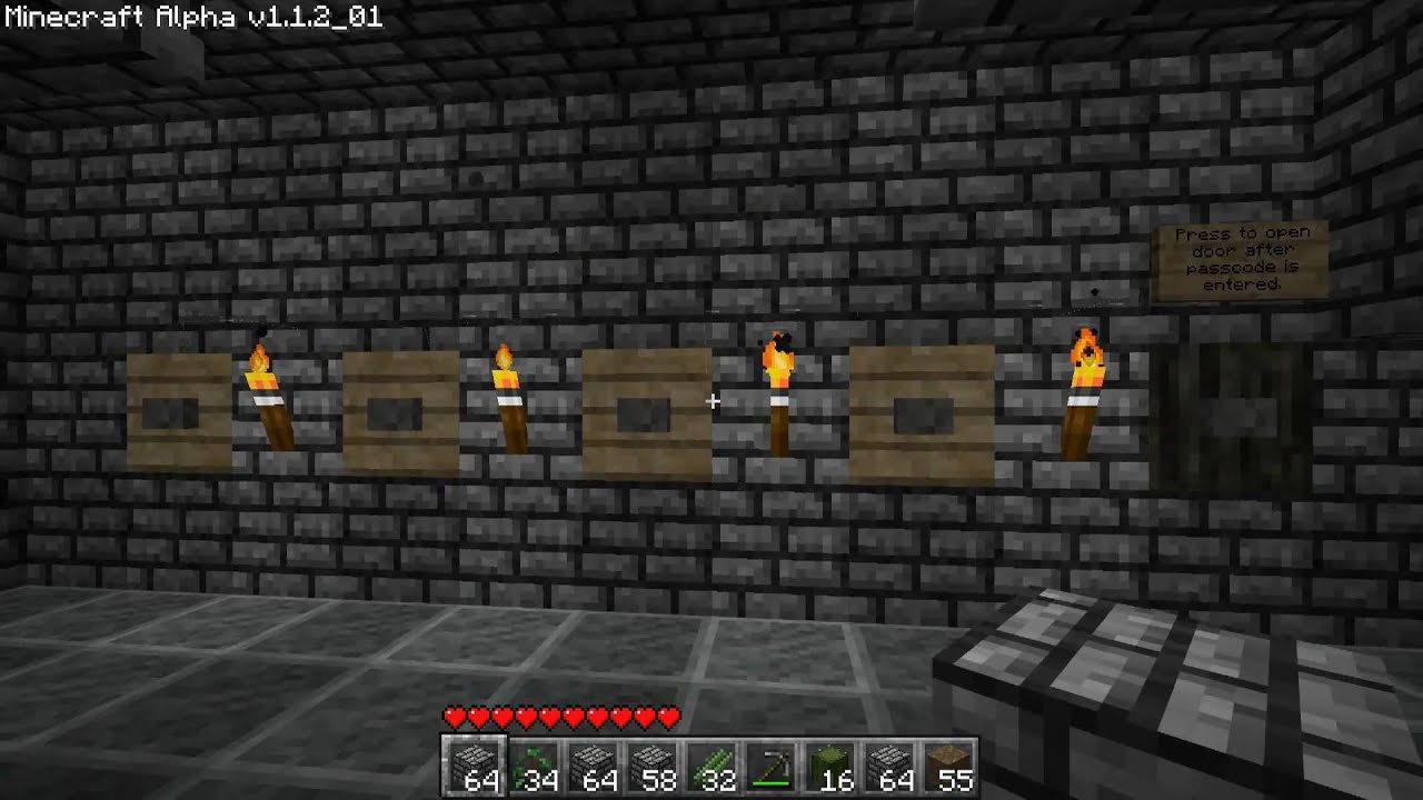 Minecraft Combination Lock Youtube