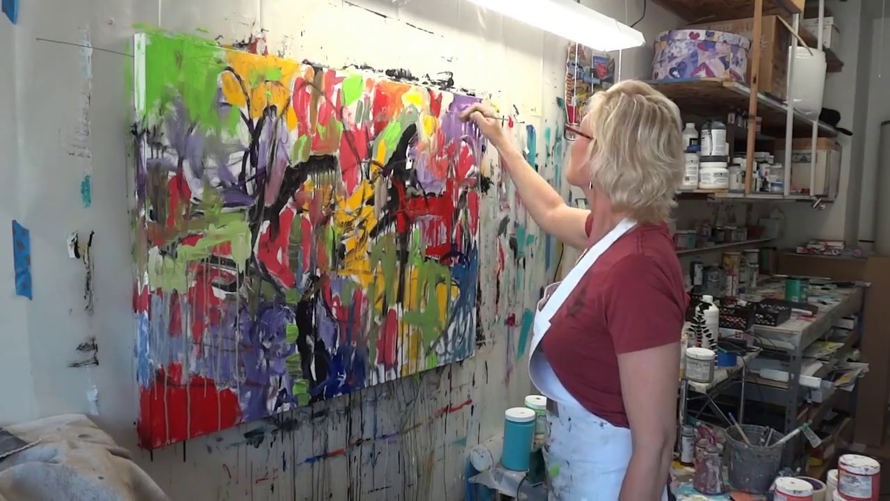 Abstract Intuitive Painting First Layers Youtube