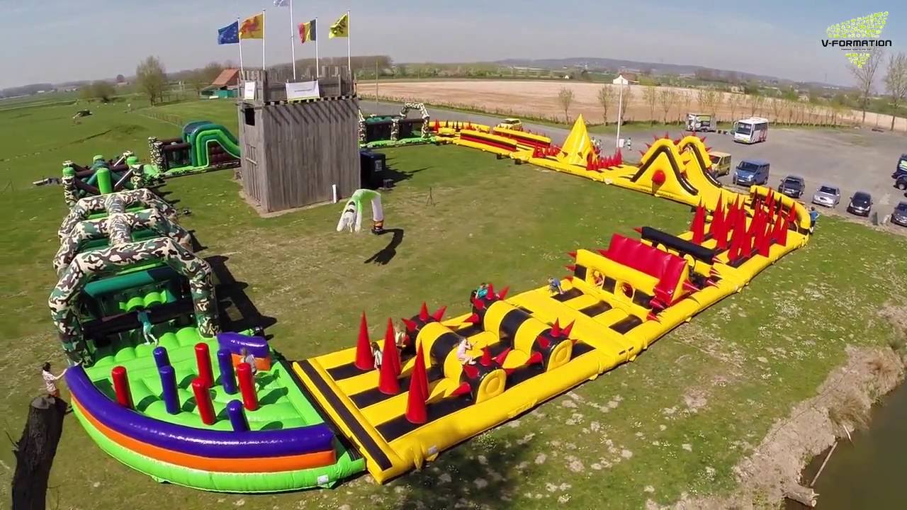 Ultimate Survival 395ft 120m Inflatable Obstacle Course New