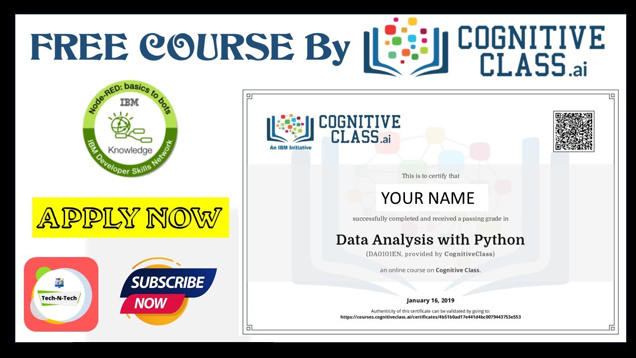 Free Course On Python For Data Science By Cognitive Class Ibm Free