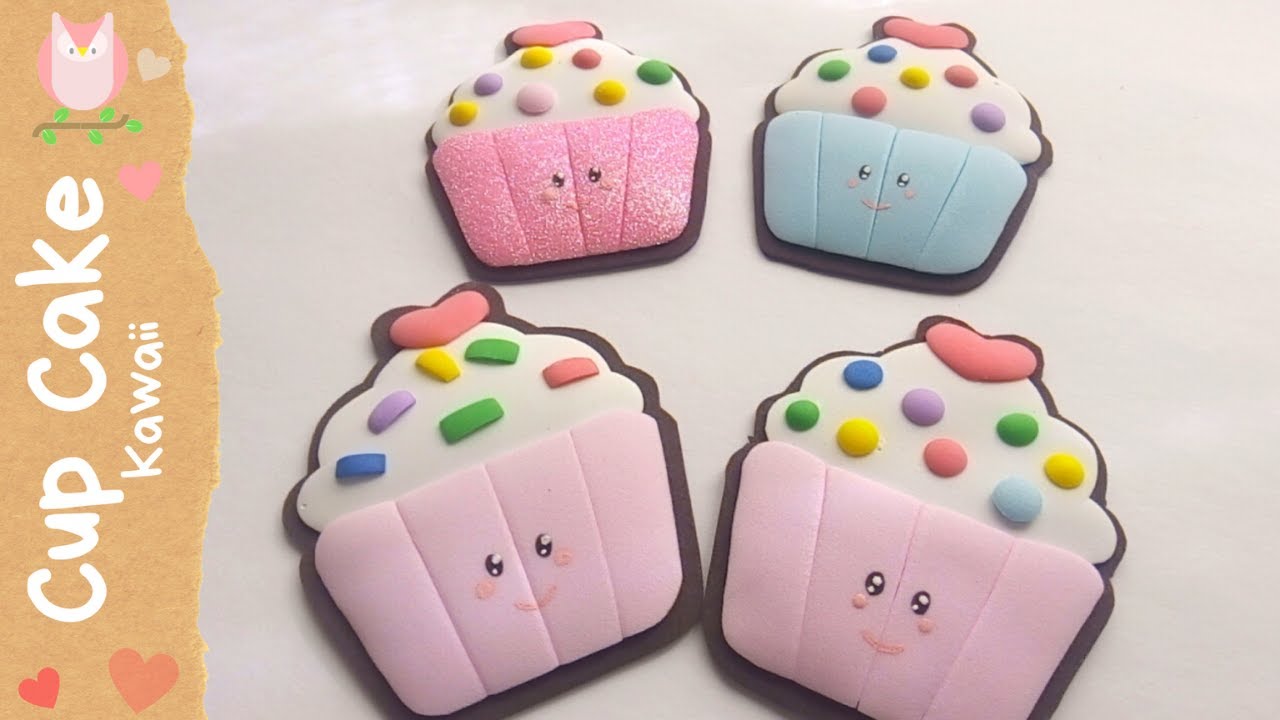 Como Hacer Un Cup Cake En Foami O Goma Eva Manualidades Kawaii