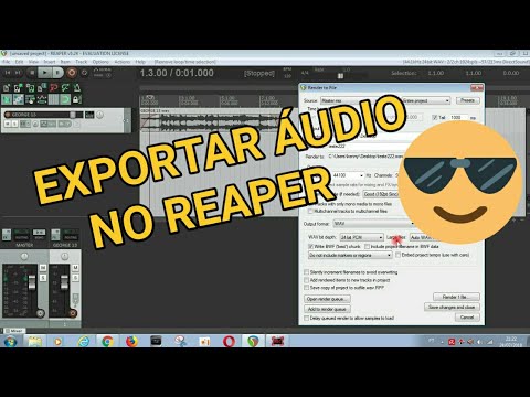 Como Exportar Audio Mp3 Ou Wav No Reaper Kennyproducoes Youtube