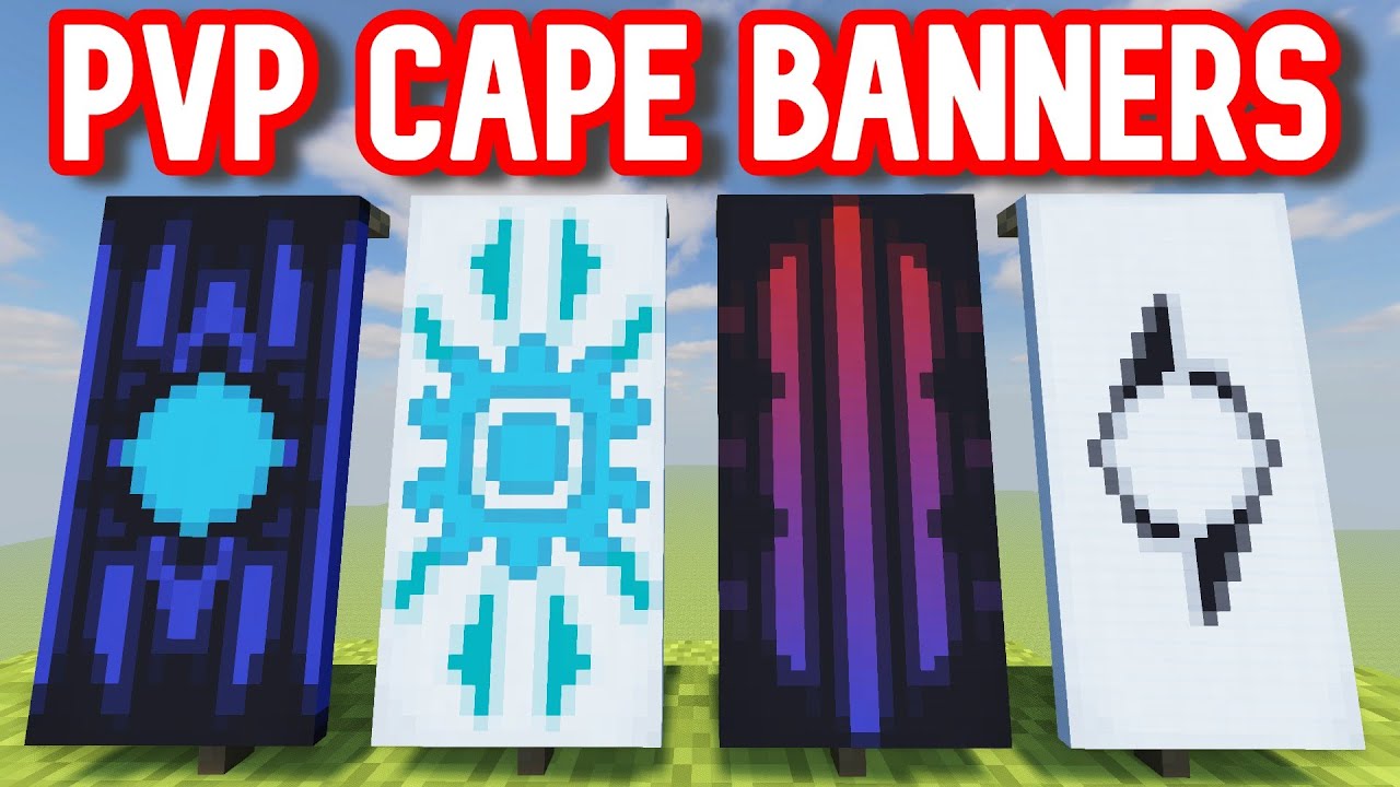 Top 4 Pvp Cape Banners In Minecraft Tutorial Youtube