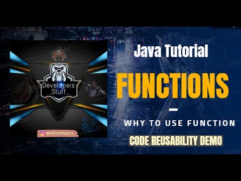 Functions In Java Java Function Tutorial Youtube