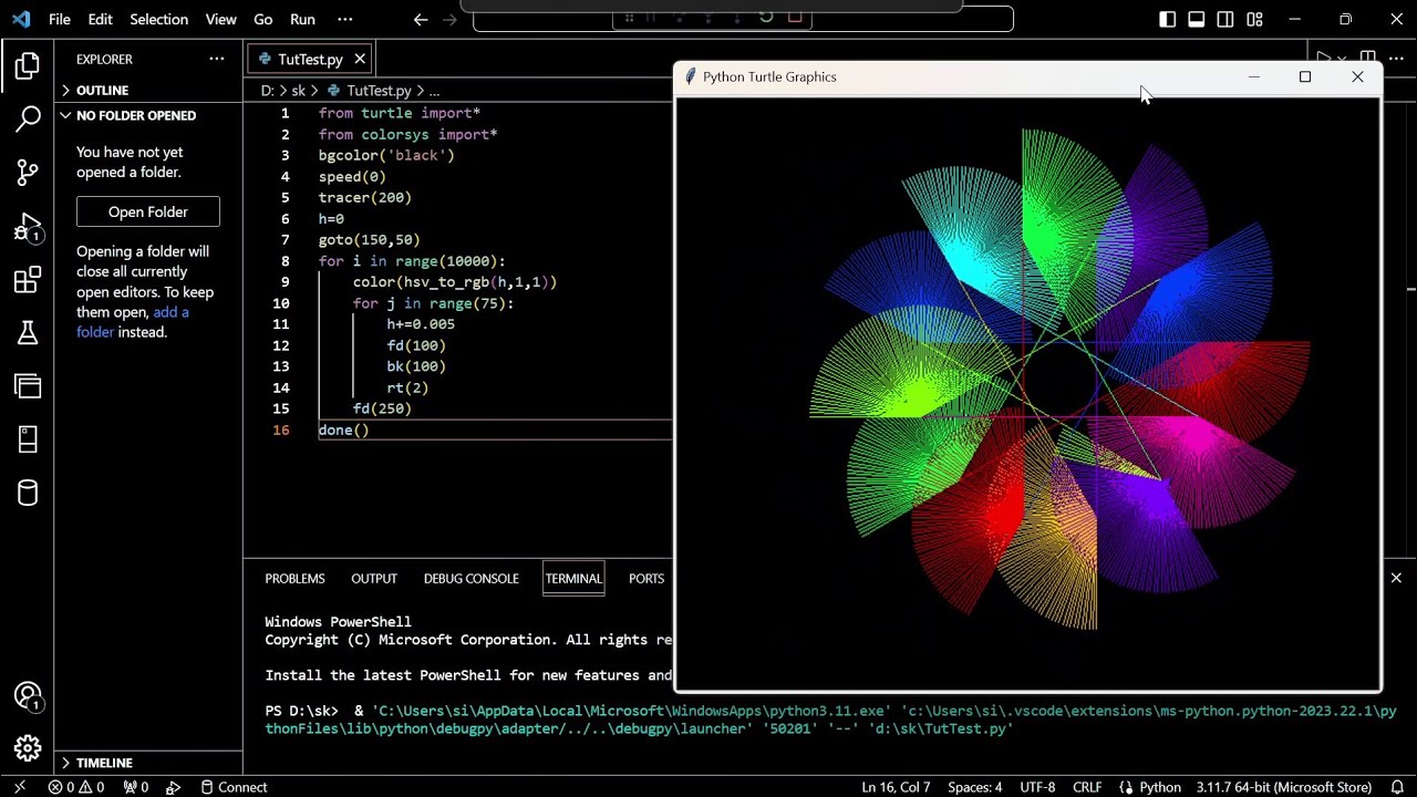 Python Turtle Graphics Animation ёяшш Youtube